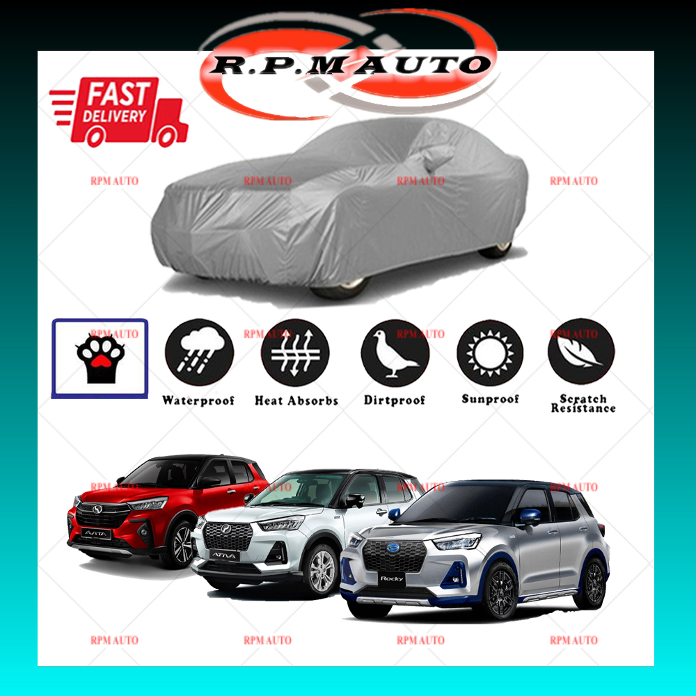 ATIVA kereta cover kereta penutup ativa peva Sun-proof Car Cover ...