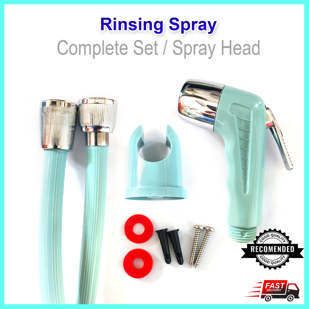 Tawaran Gila Toilet Bathroom ABS Rinsing Spray Bidet FULL SET 马桶冲洗喷头软管 ...