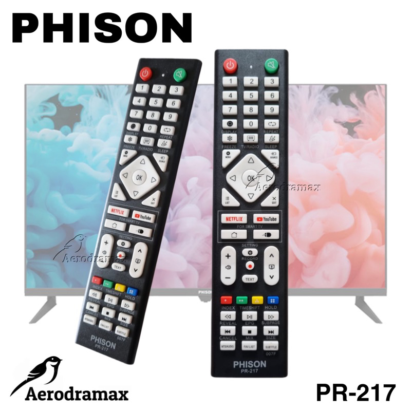 PHISON PR217 P series smart tv remote control | Shopee Malaysia