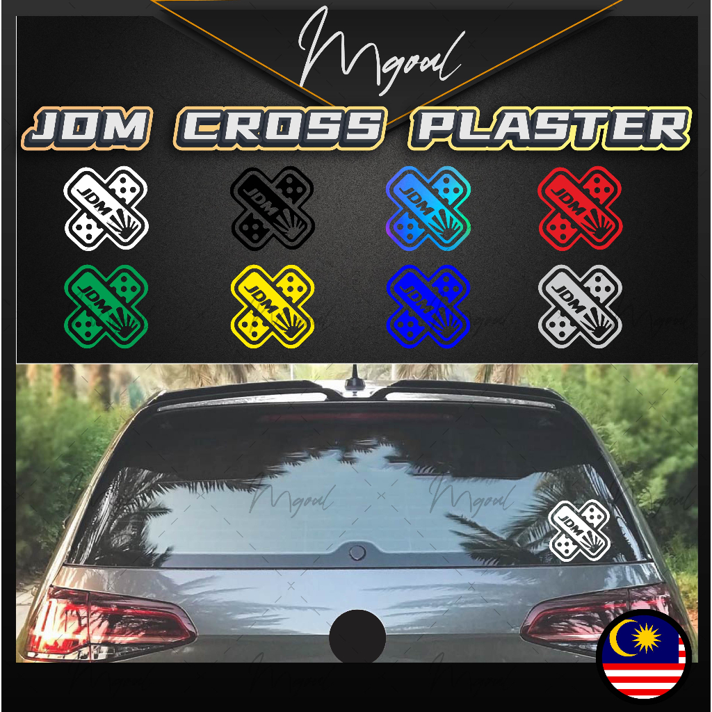 [Ready Stock]JDM cross plaster car stickers / vinyl stickers Perodua ...