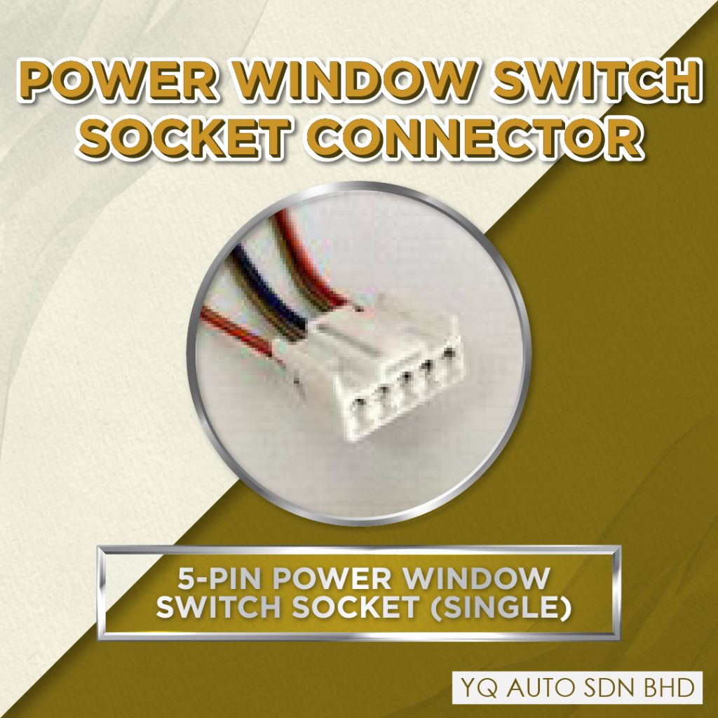 🔥Power Window Switch Socket Connector (APW-T007) - 5-PIN POWER WINDOW ...