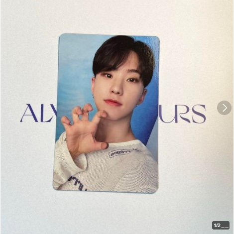 Seventeen Hoshi 'Always Yours' A B C D Flash Regular Carat Photocard and Pob Weverse Shop HMV ...