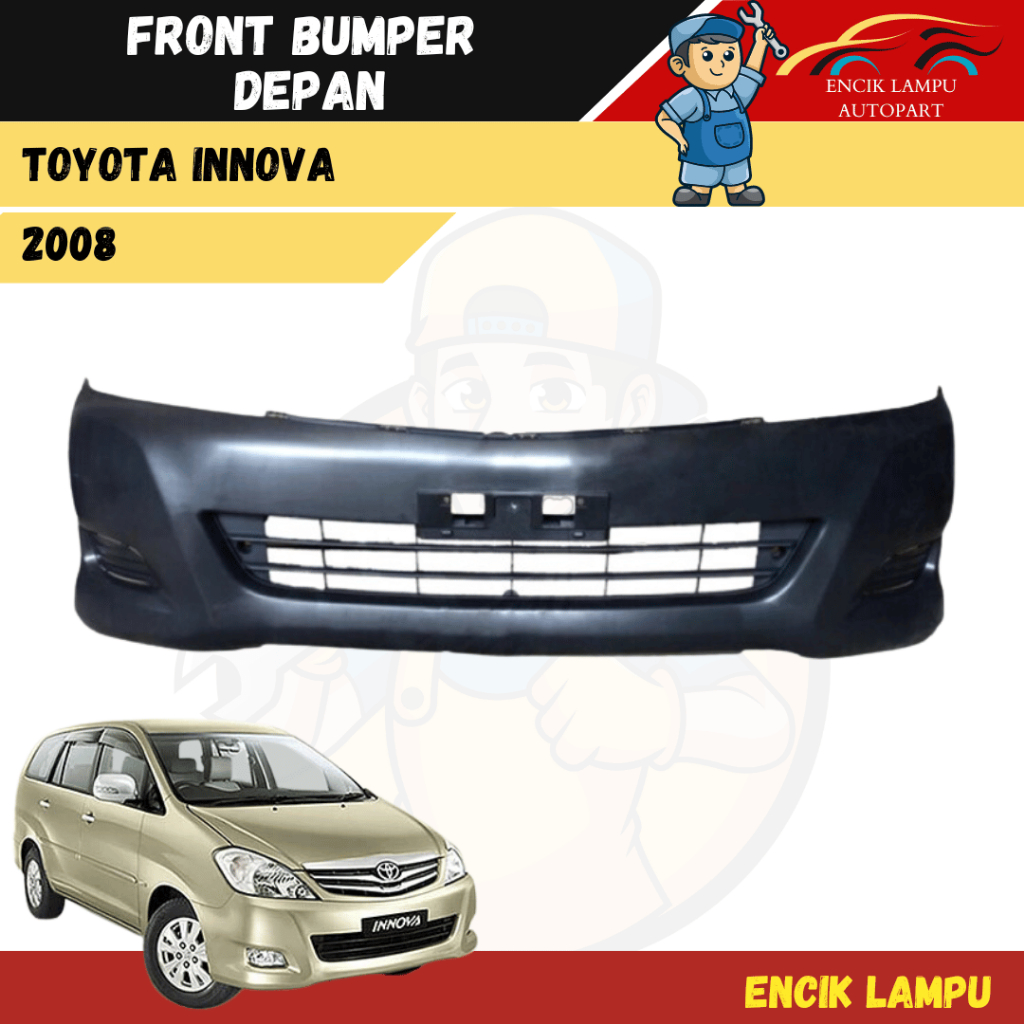 Toyota Innova Tgn40 2008 - 2011 ( 2nd Model ) Front Bumper Depan 100% ...