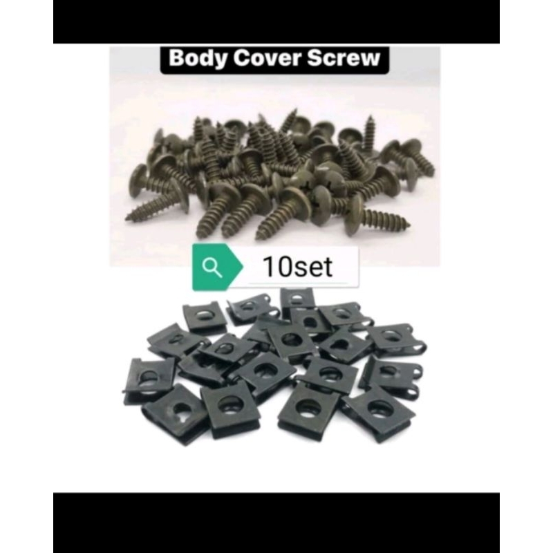 10Set Body Cover Set Screw Skru All Motor M5 Spring Clip Screw Skru ...