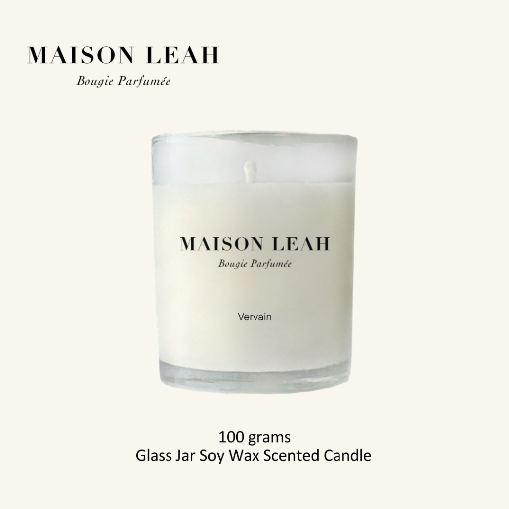 Maison Leah Vervain 100g Scented Candle Hand-poured USA Soy Scented ...