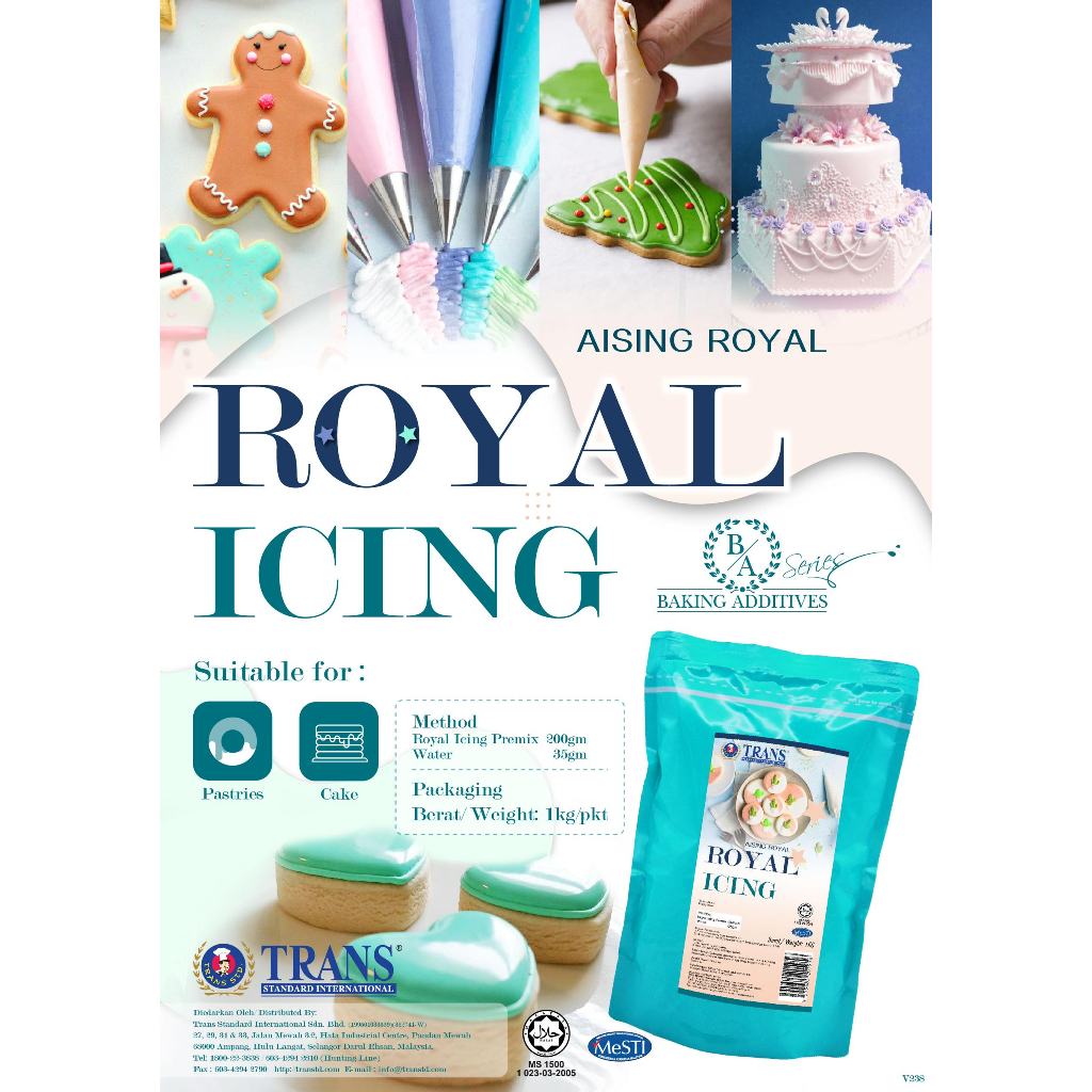 Royal Icing Mix 1kg Aising Royal Halal | Shopee Malaysia