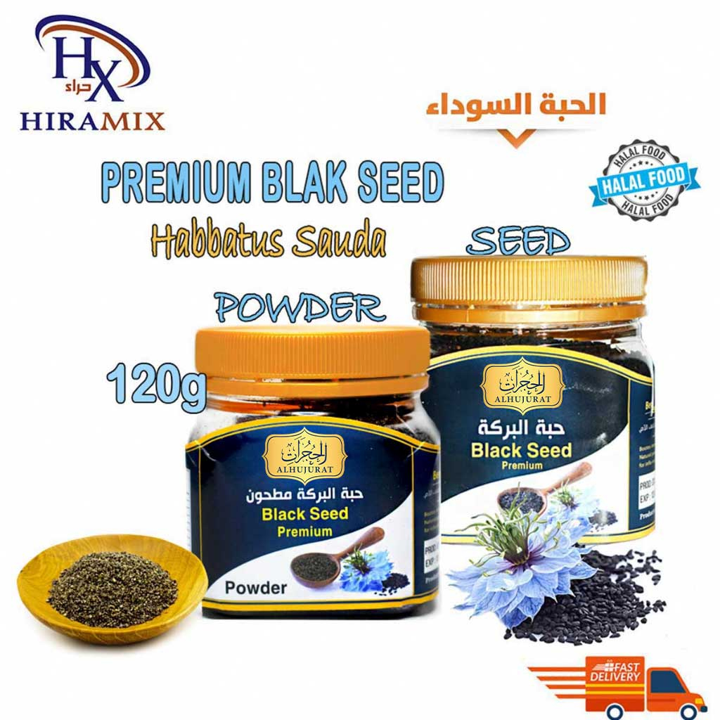 Serbuk Jintan Hitam Black Seed Powder & Seed Premium Habbatus Sauda ...