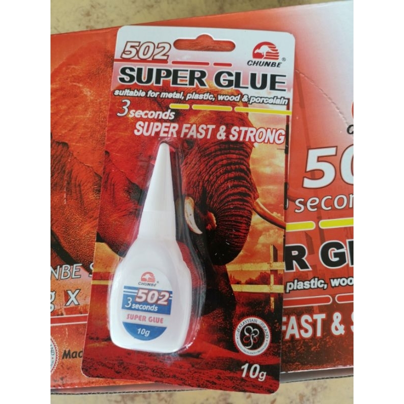 Super glue / gam 3 second quick dry model 502 Chunbee | Shopee Malaysia