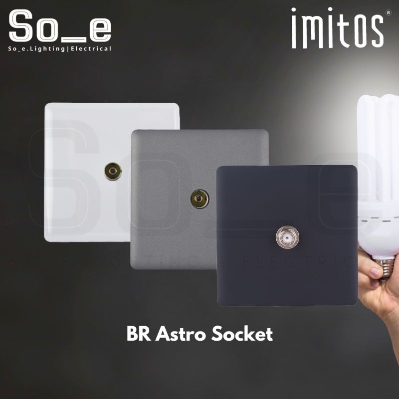 Imitos BR Series Switch & Socket White / Grey / Black Big Rocket Imitos ...