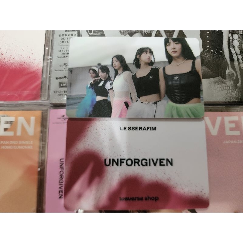 LE SSERAFIM Unforgiven Japan JP photocard POB Sakura Chaewon Yunjin ...