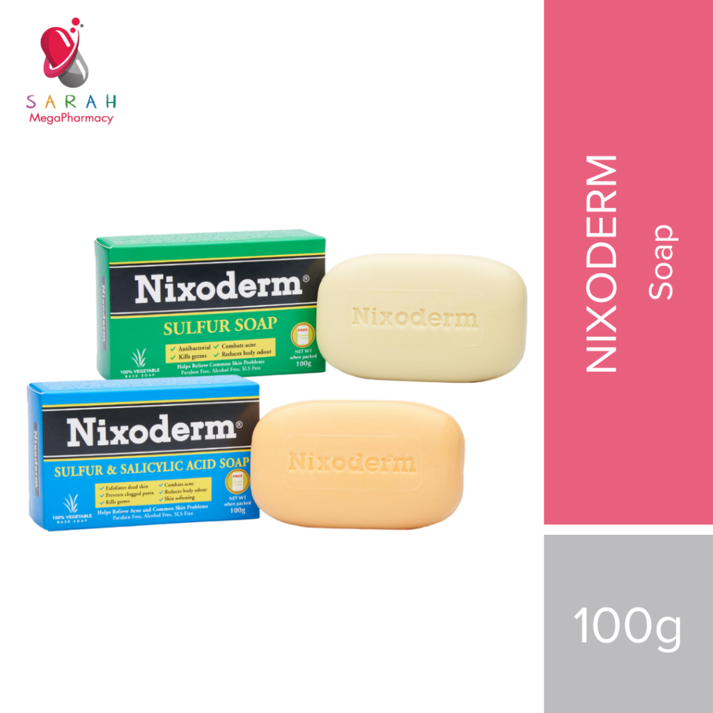 Nixoderm Sulfur & Salicylic Acid Soap 100g | Nixoderm Sulfur Soap 100g ...