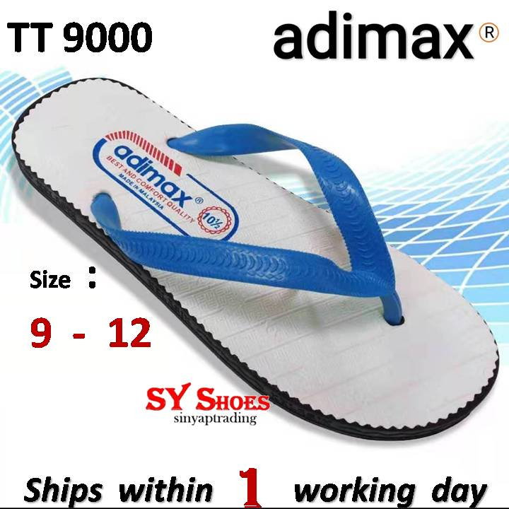 Original "adimax" PVC Rubber Flip-Flop Sandals Slippers/Seliper Jepun (TT 9000) | Shopee Malaysia