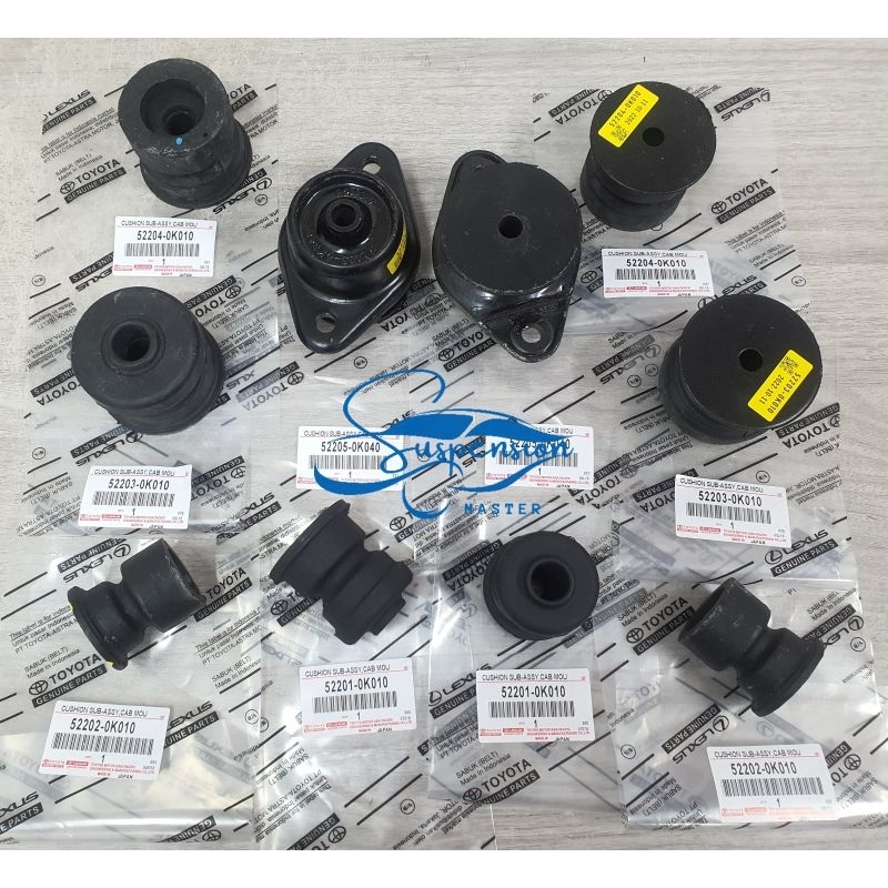 10 IN 1 SET - CABIN MOUNTING / BODY BUSH /BODY MOUNTING - TOYOTA HILUX ...