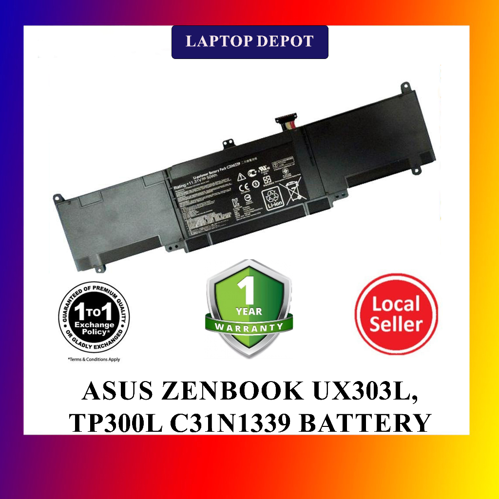 Asus Zenbook UX303 UX303L C31N1339 TP300L Q302L 11.31V 50Wh 4300mAh ...