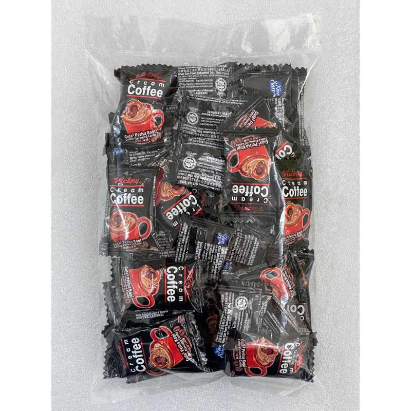 40pcs Khee San Victory Cream Coffee Flavoured Candy Gula Gula Perisa ...