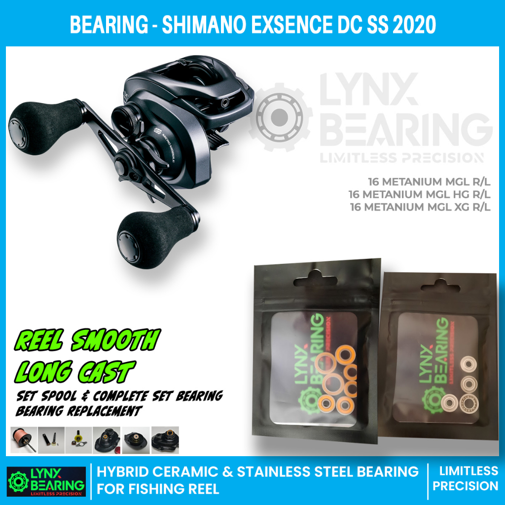 LYNX bearing 20 Shimano Exsence DC SS ceramic stainless steel fishing baitcasting reel bearing ...