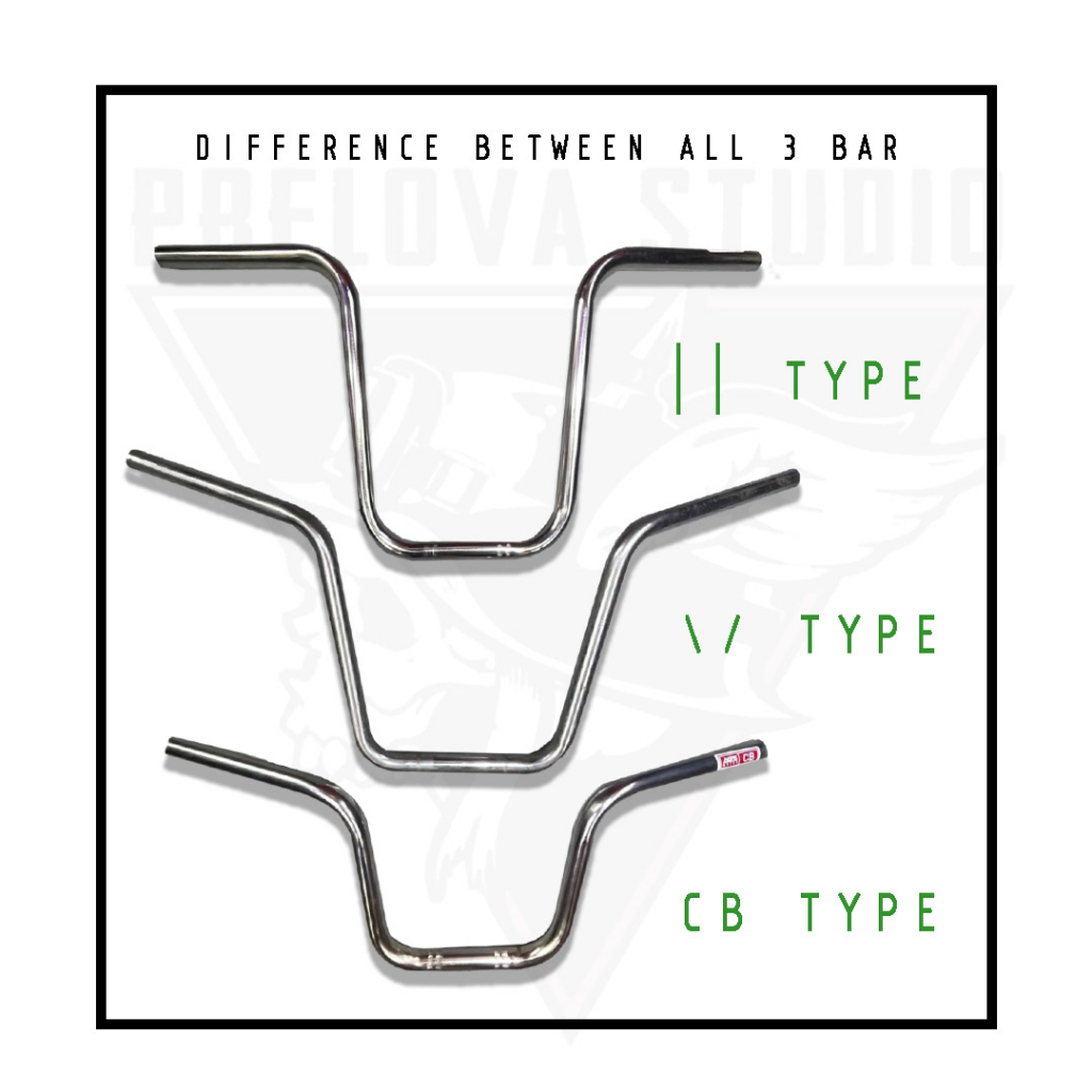 ( READY STOCK) APE / MONKEY / CB100 Motorcycle Handle Bar 22mm / 7/8 ...