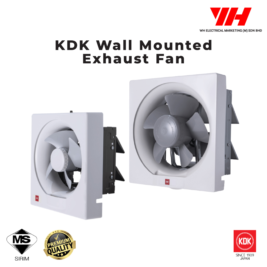 KDK Wall Exhaust Fan (20AQM 8", 25AQM 10", 30AQM 12",15AAQ) | Shopee ...