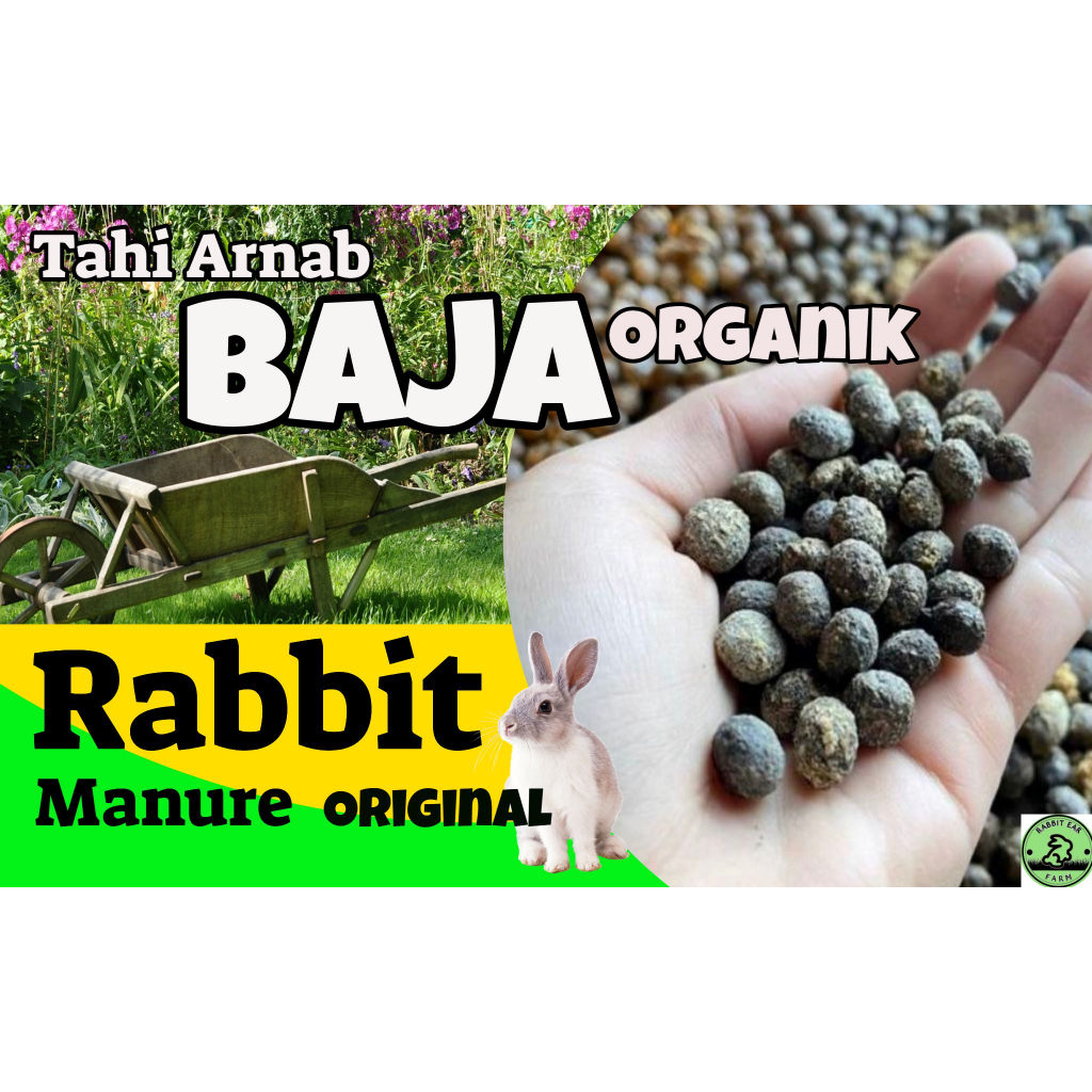 3kg/4kg- Rabbit Manure Fertilizer Organic / Baja Organik Tinja Arnab ...