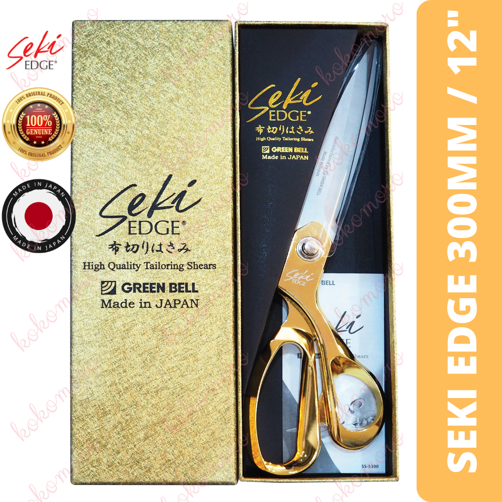 Seki EDGE Green Bell Tailoring Shears 300mm SS-5300 / Gunting Jahitan ...