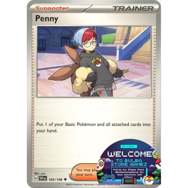 Penny 183/198 SV01 Reverse Holo / NA Pokemon TCG Card Game Scarlet ...