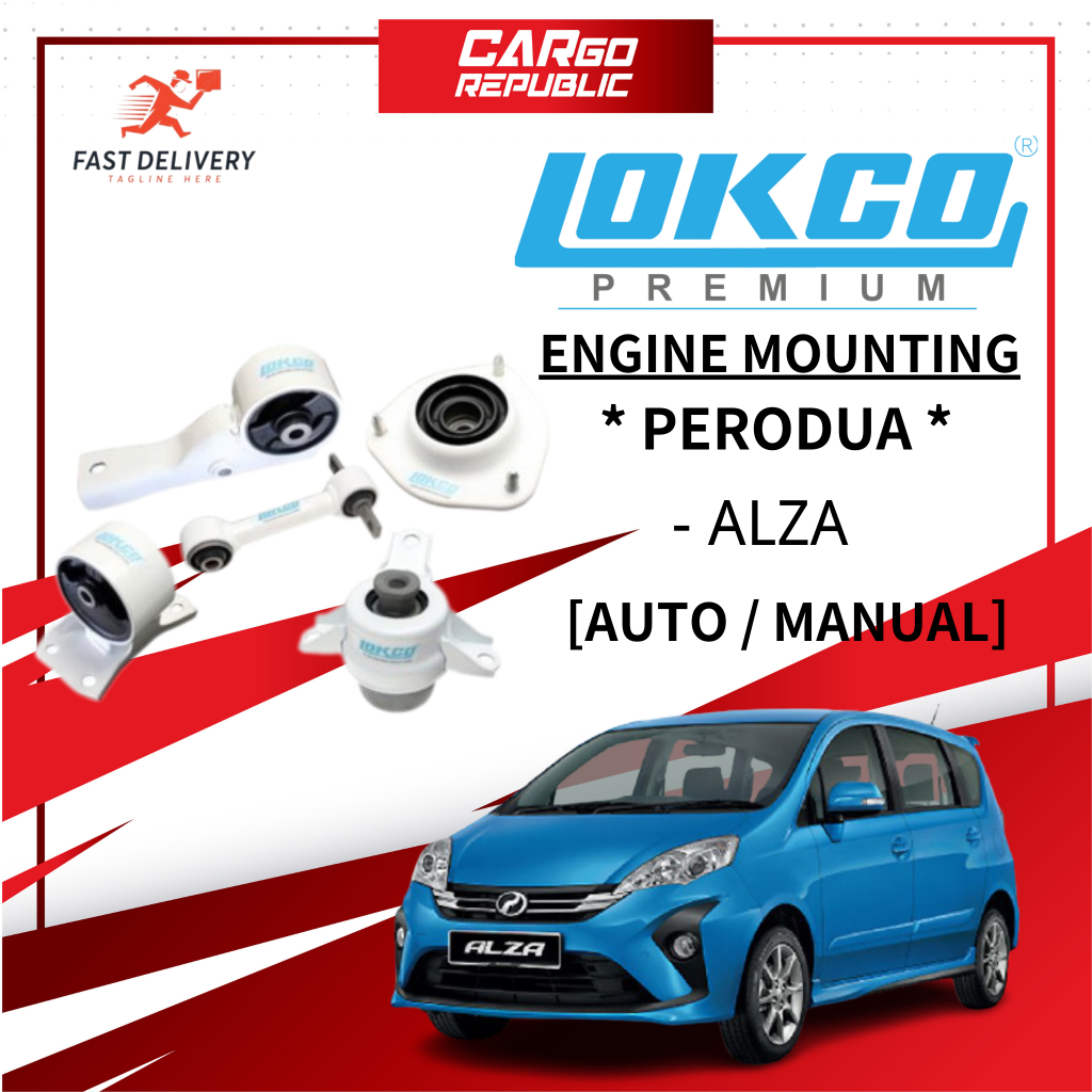 Lokco Perodua Alza [Auto / Manual] Engine Mounting Kit Set Original ...