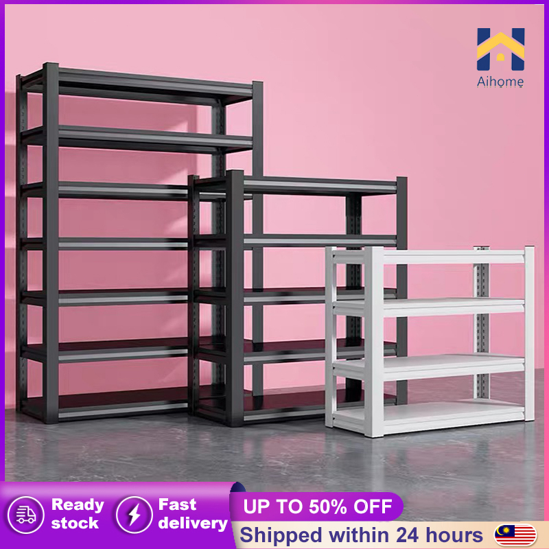 [Fast Delivery] Metal Boltless Rack 2 IN 1 Rack Storage Home Store ...