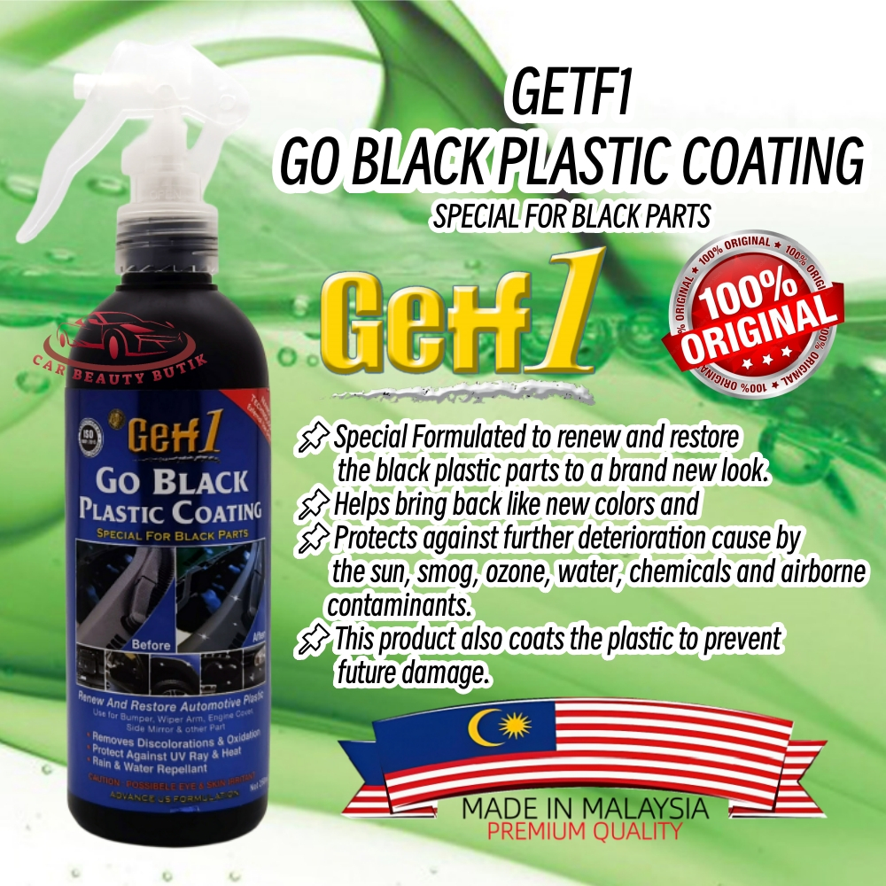 GETF 1 Go Black Plastic Coating - 250ml | Shopee Malaysia