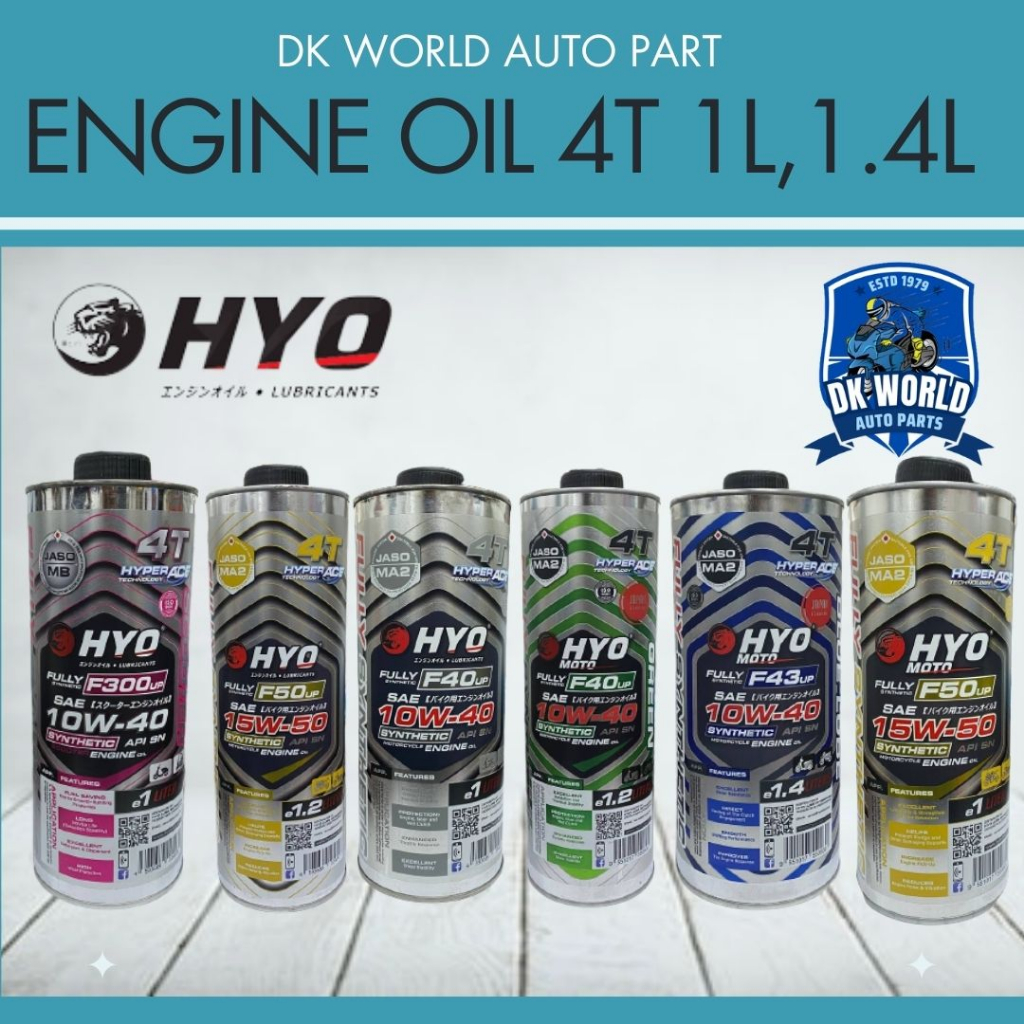 🔥READY STOCK🔥HYO Engine Oil 1L/1.2L/1.4L F50🔥Minyak Engine Murah🔥engine ...