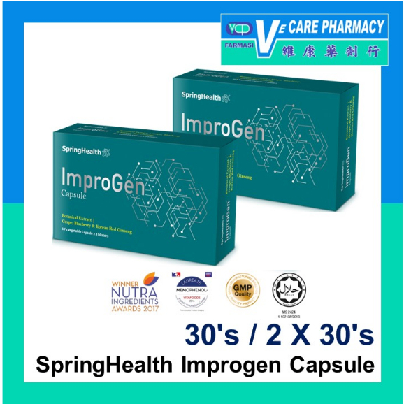 [FREE SHIPPING] SpringHealth ImproGen Vegetable Capsules 30'S / 2X30'S ...