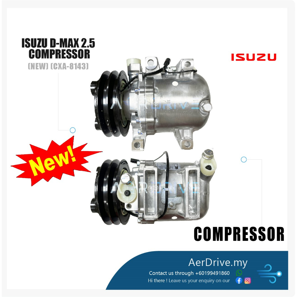 ISUZU D-MAX 2.5 Compressor (NEW) ( CXA-8143 ) | Shopee Malaysia