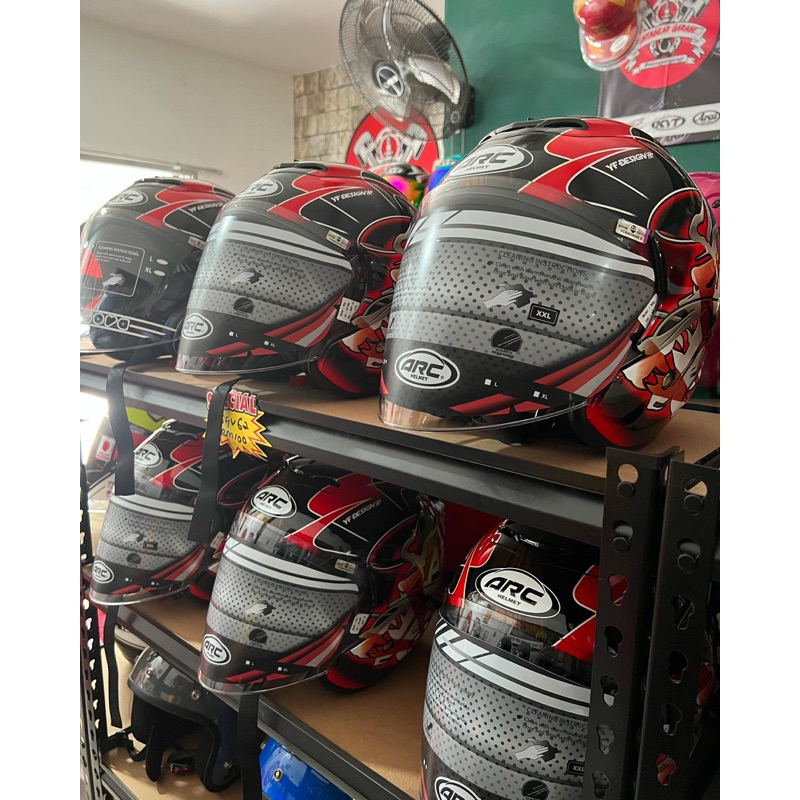 ARC RITZ DRAGON RED open face | Shopee Malaysia