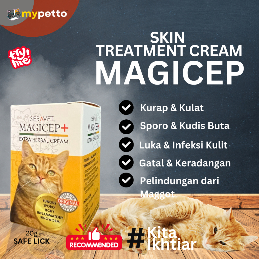 BECELICO Krim Kurap, Luka, Kudis Buta & Sporo Kucing . Cat Fungal ...