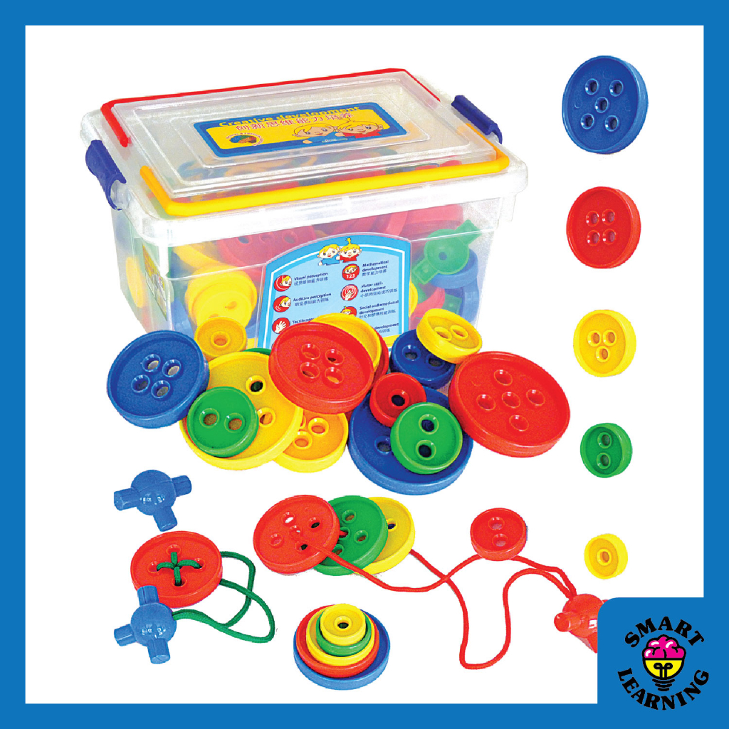 🔥READY STOCK🔥 KIDS PLASTIC LACING BUTTON GAME BABY EDUCATION SET KIDS ...