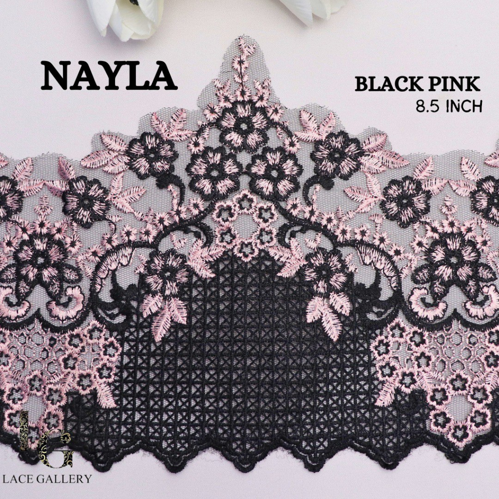 🔥0.5M | NAYLA BORDER LACE BAJU RENDA KAIN AKSESORI PAKAIAN HIASAN ...