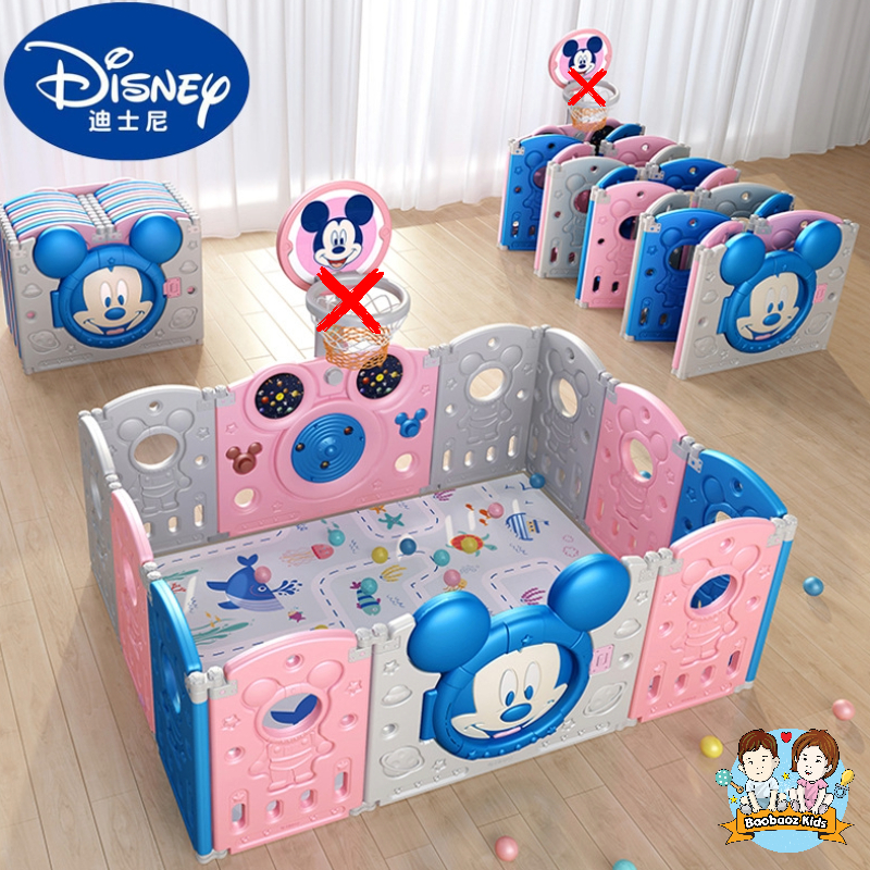16+2 PANELS Disney Gate infant Children Baby Safety Fence Foldable ...