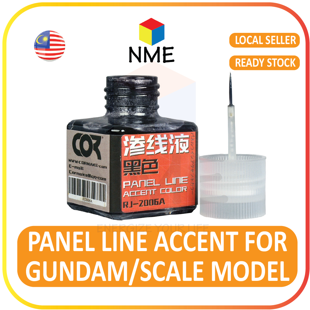 Cormake Panel Line Accent Color Black Panel Lining for Gundam / Plastic ...