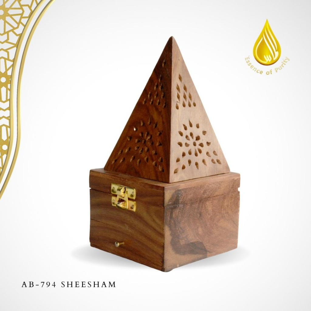 Mabkhara Pyramid Burner incense Wooden/Kayu burner Bukhoor | Shopee ...