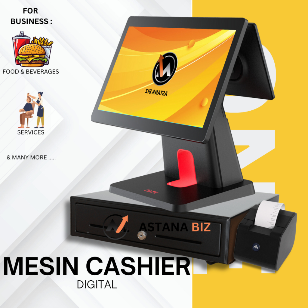 COMPLETE MESIN CASHIER POS SYSTEM ANDROID TERMINAL COMPLETE DUO.BIZ ...