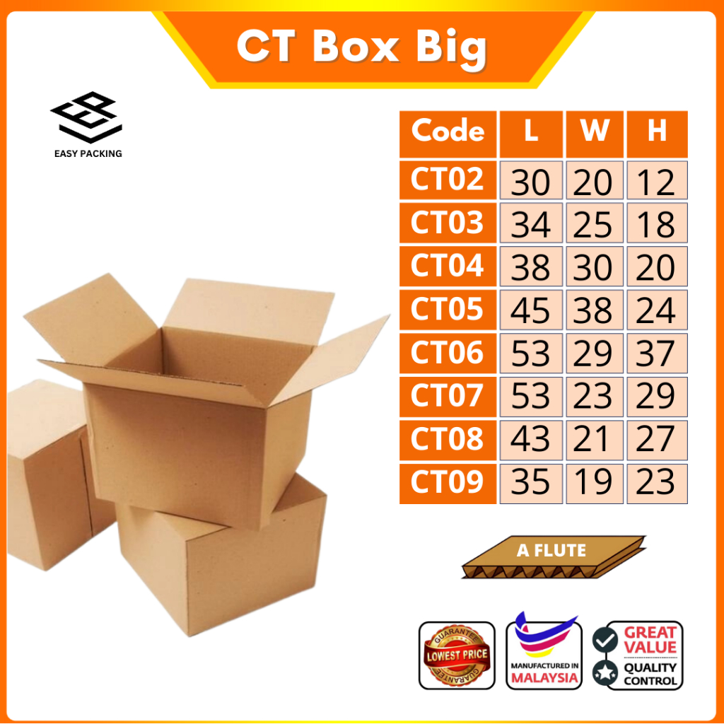A Flute 5mm Thickness( CT Big Size)Carton Box Packing Box Packaging Box ...