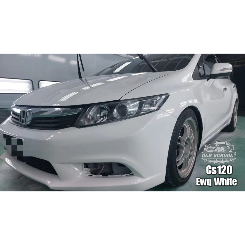 AIKKA CS120 EWQ WHITE OLD SCHOOL SUPREME SOLID COLOUR 2K PAINT | Shopee ...