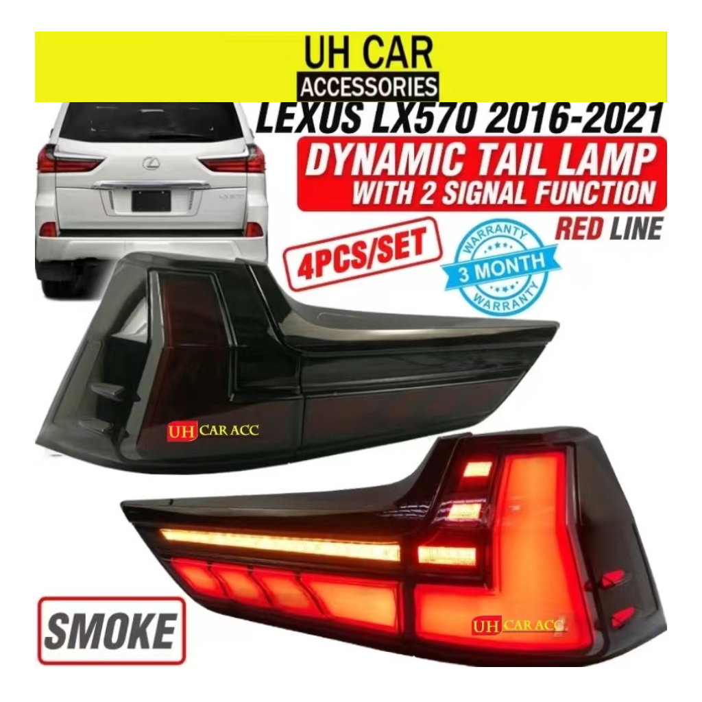 930 LEXUS LX570 2016-2021 DYNAMIC TAIL LAMP WITH 2 SIGNAL FUNCTION ...