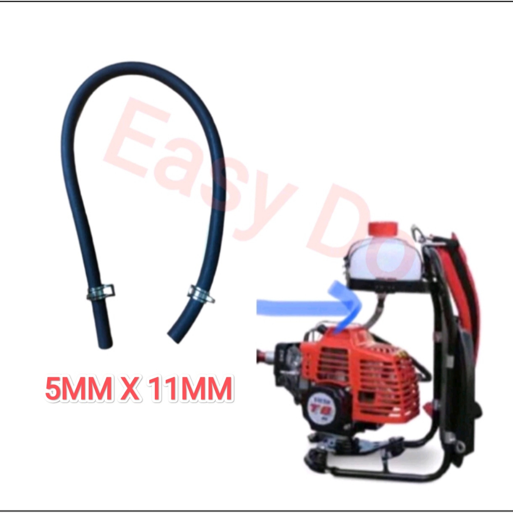 5mm X 11mm Fuel hose mesin rumput all model brush cutter pipe minyak ...