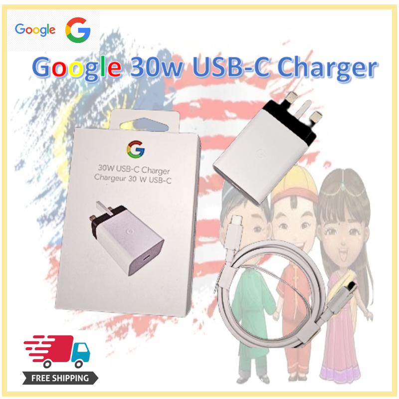 Google 30W Charger UK Plug Fast Charging Travel Adapter 1M Type C To ...