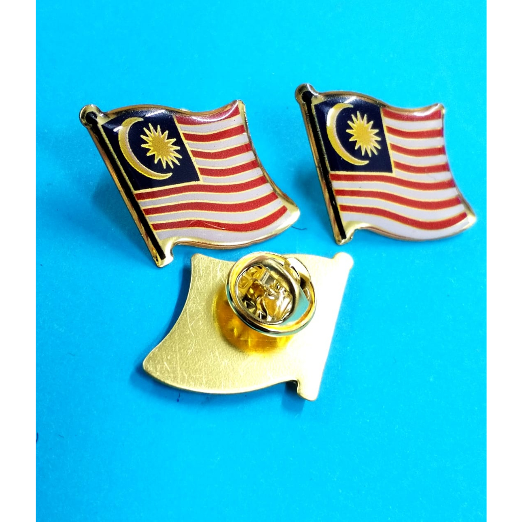 MALAYSIA FLAG -Collar Pin Bendera Malaysia Butterfly Pin Flag Bendera ...