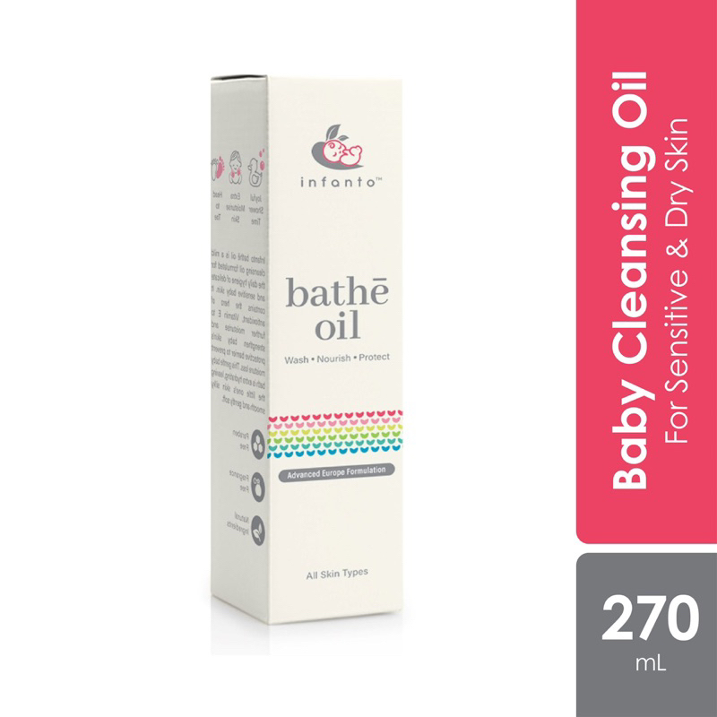 Infanto Bathe Oil 270ml (For Moisturize Baby Skin) | Shopee Malaysia