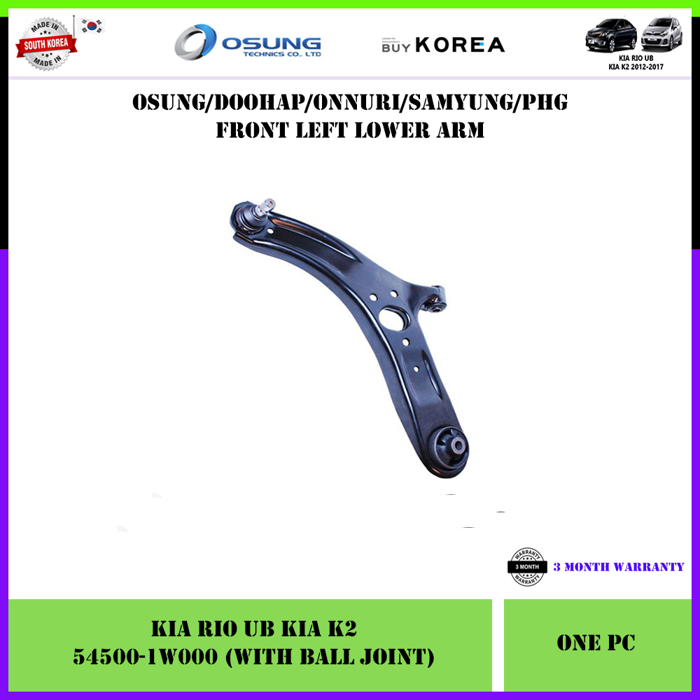 Kia Rio UB Kia K2 2012-2017 Front Suspension Lower Arm With Ball Joint ...