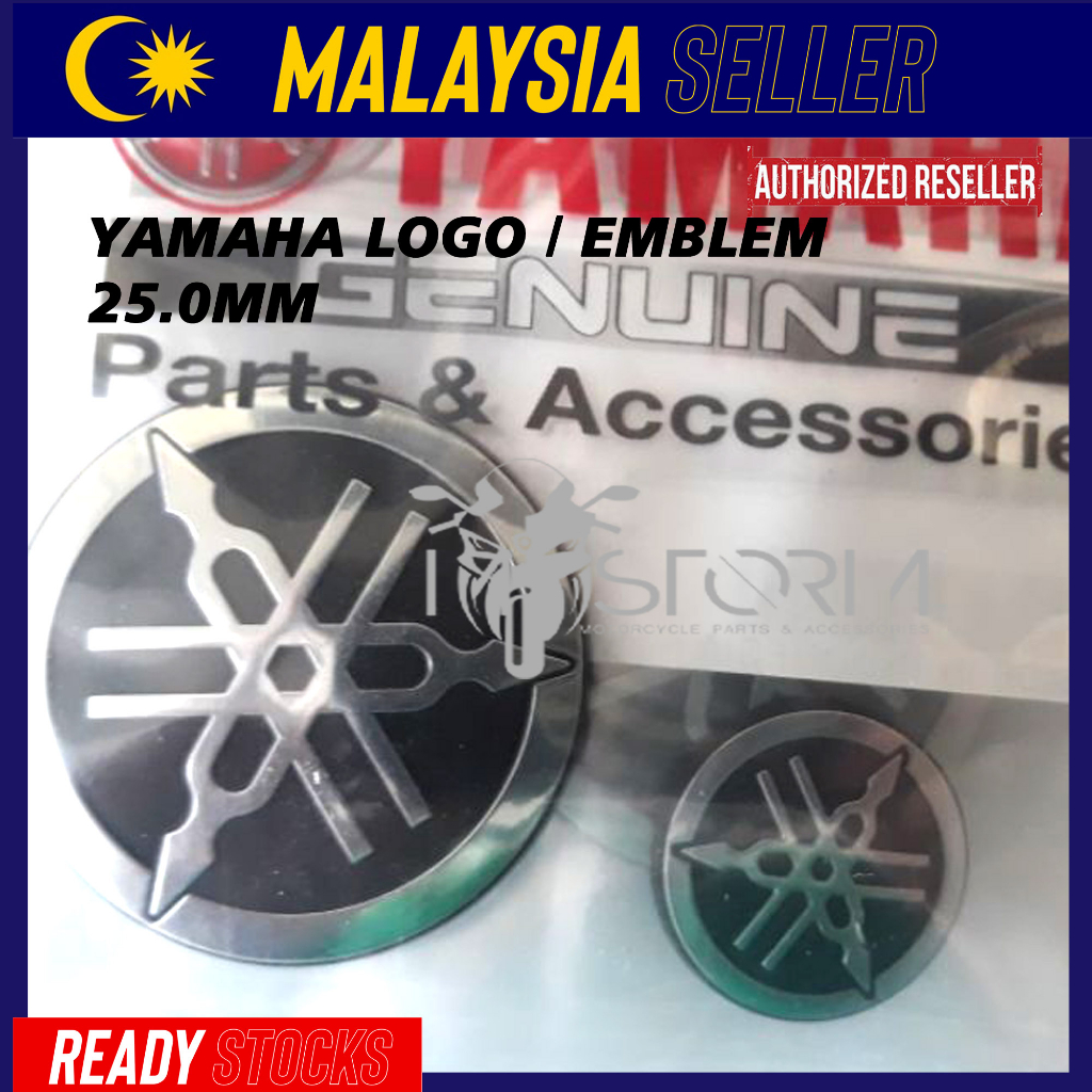 STICKER LOGO YAMAHA EMBLEM ( 2 BESAR 2 KECIL ) 1 SET Y15 ZR Y15 LC135 ...