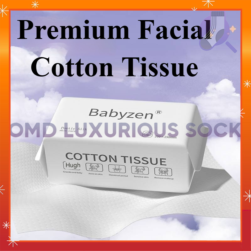 Disposable Facial Tissue Cotton Facial Towel Cotton Pad Kapas Muka Makeup Remover Wipe Tissue ...