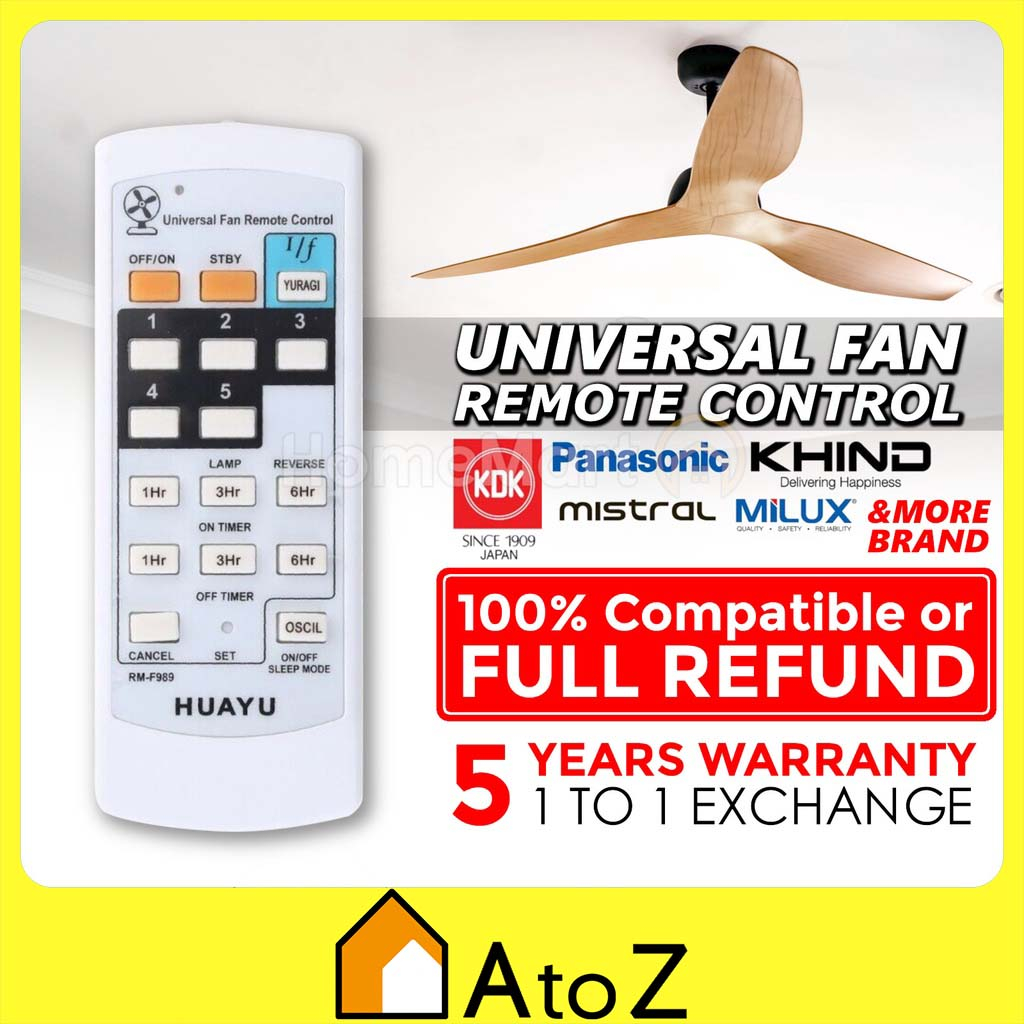 [ALLin1] Semua dlm 1 Universal Fan Remote Control For All Brand KDK ...